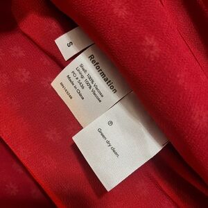 Reformation | Dresses | Reformation Red Floral Wrap Dress | Poshmark